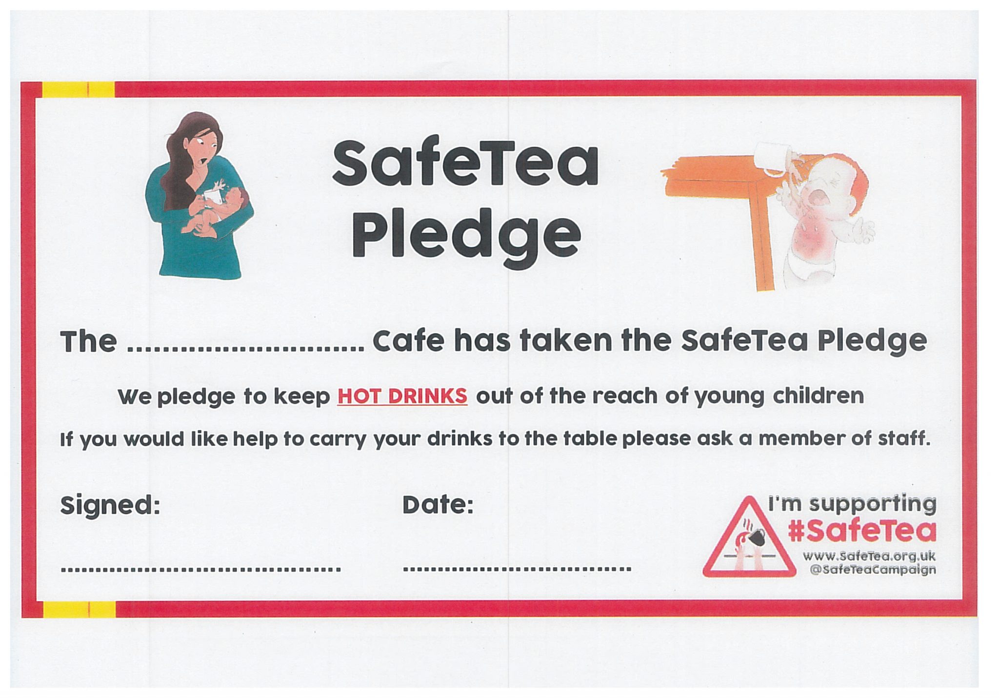 SafeTea Café Pledge – SafeTea
